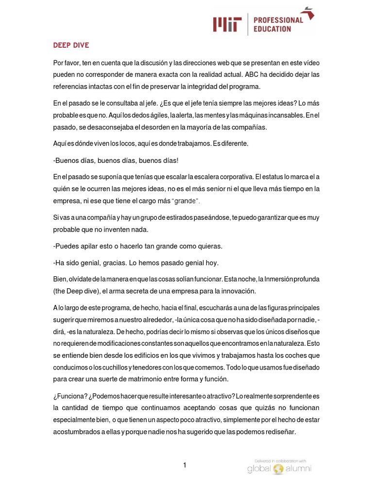 MIT Deep Dive | PDF | Diseño