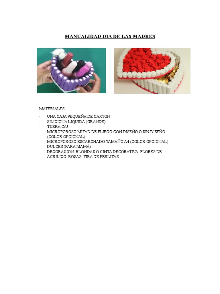 Manualidad Dia de Las Madres | PDF