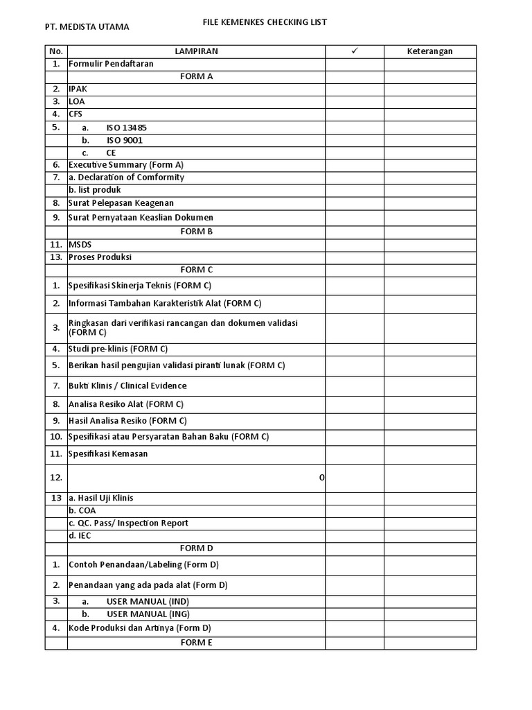 Checking List Permohonan AKL Baru | PDF | Sains & Matematika ...