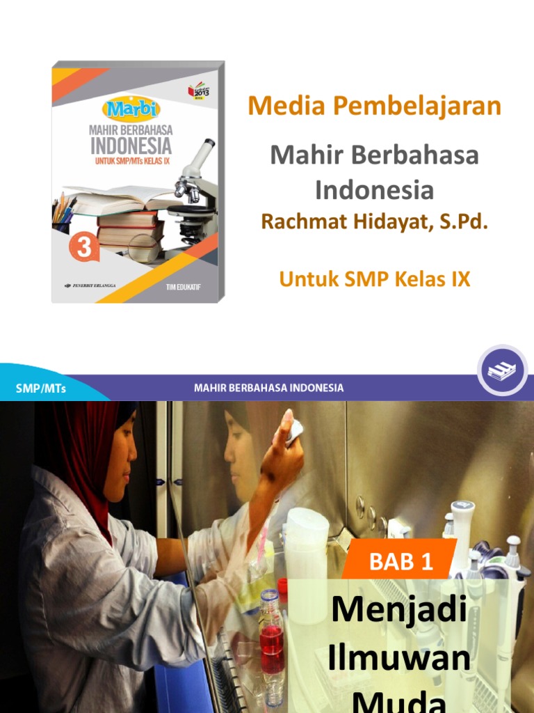 Bhs Indo Kelas 9 BAB 1 | PDF