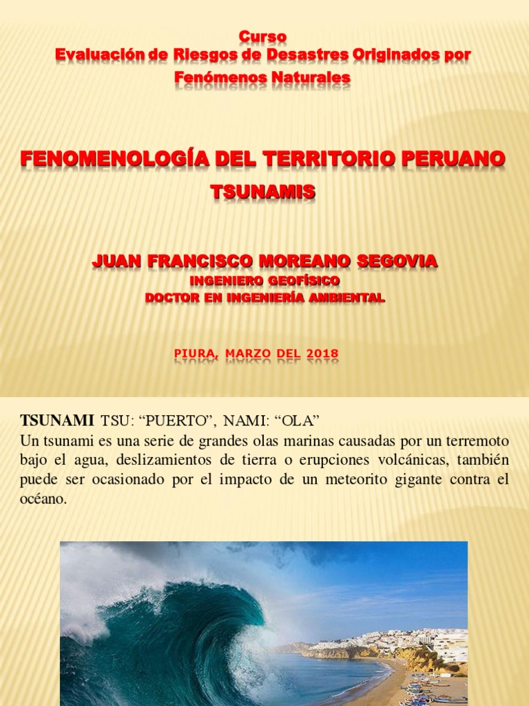 04 Fenomenología Del Perú Tsunamis | PDF | Tsunami | Temblores