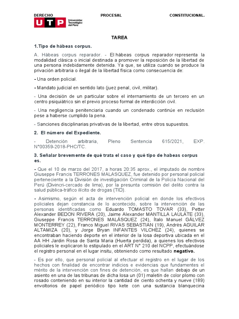 Habeas Corpus | PDF | Habeas corpus | Gobierno