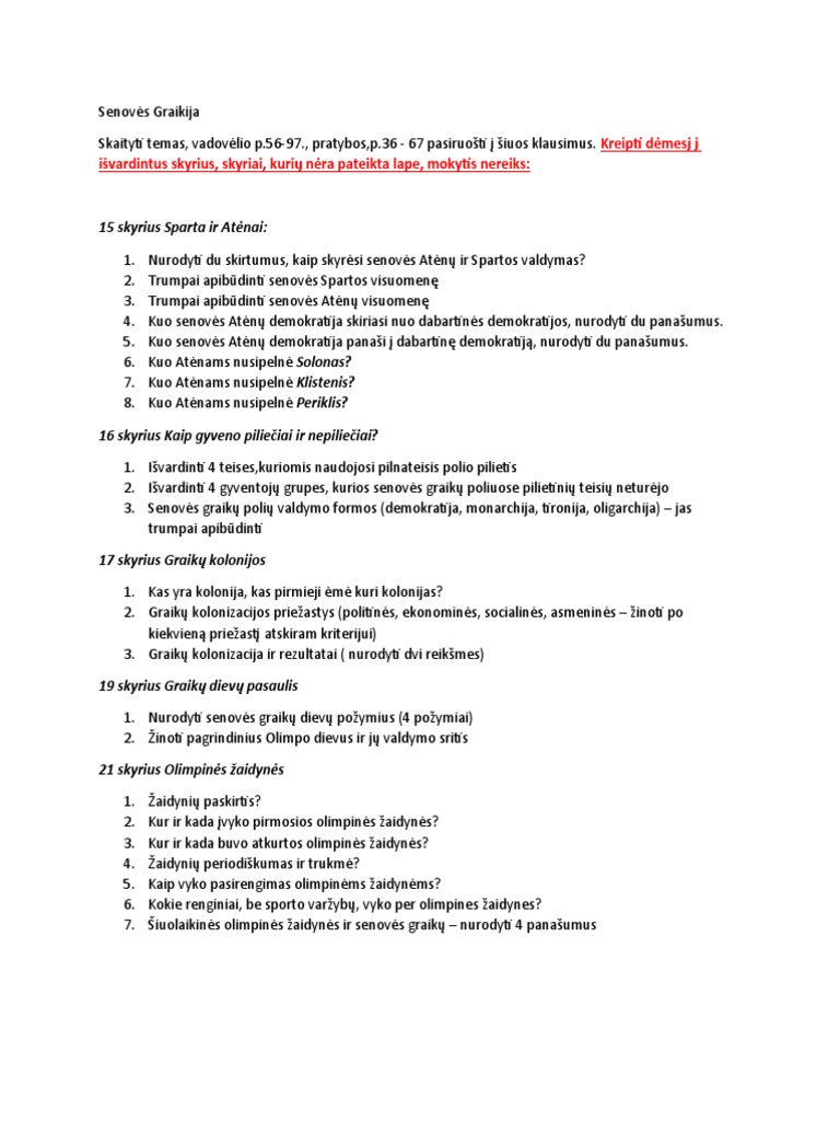 Senoves Graikija | PDF