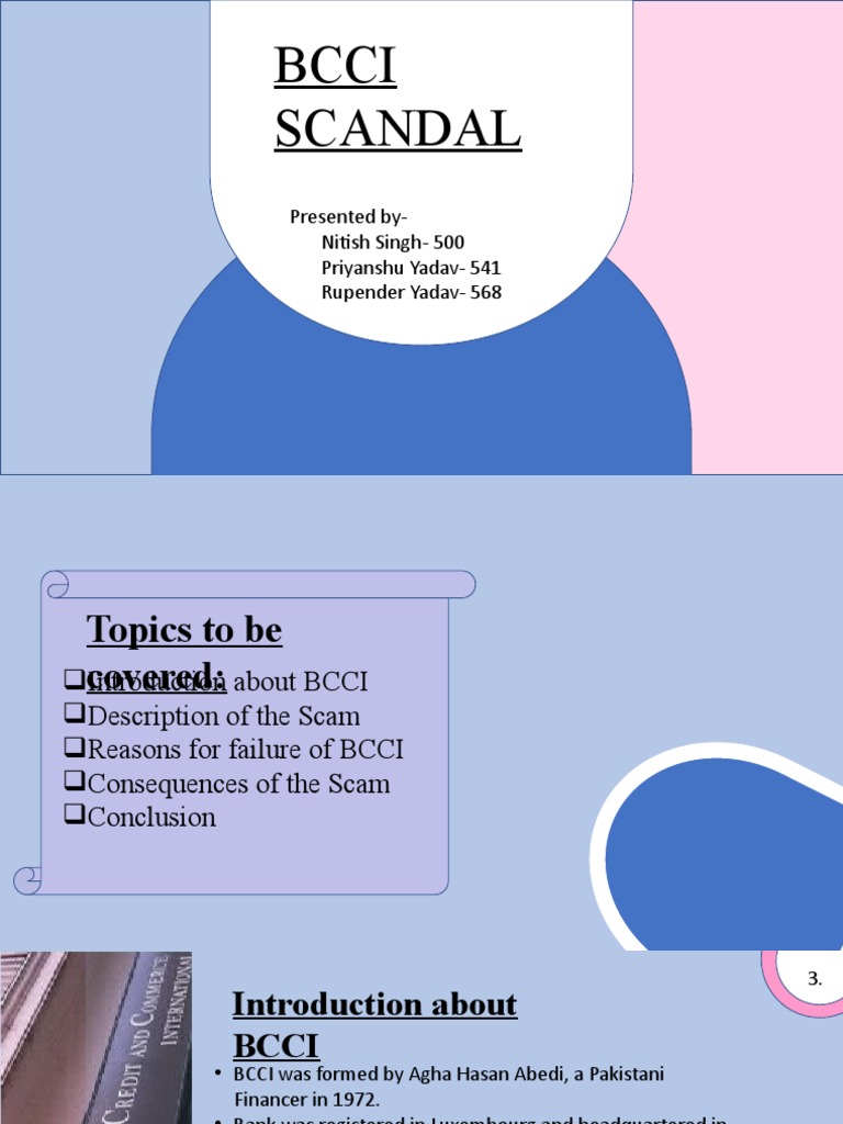 BCCI | PDF | Banks | Banking