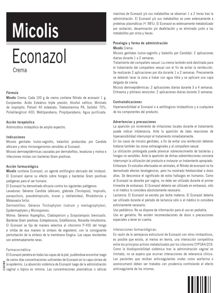 Micolis: Econazol | PDF