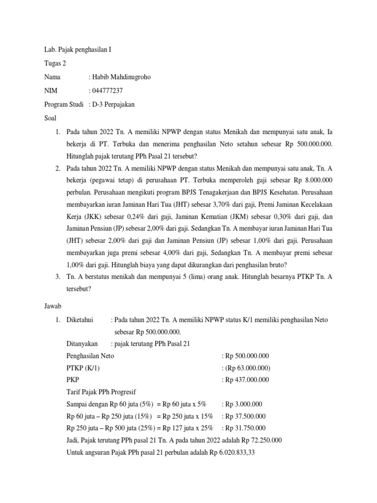 Tugas 2 Lab PPH 1 | PDF