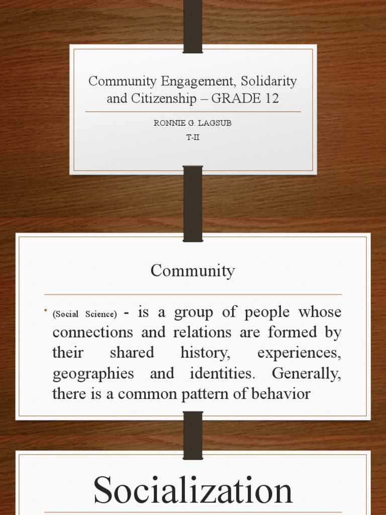 Institutions that Build Community: An Analysis of the Pillars of ...