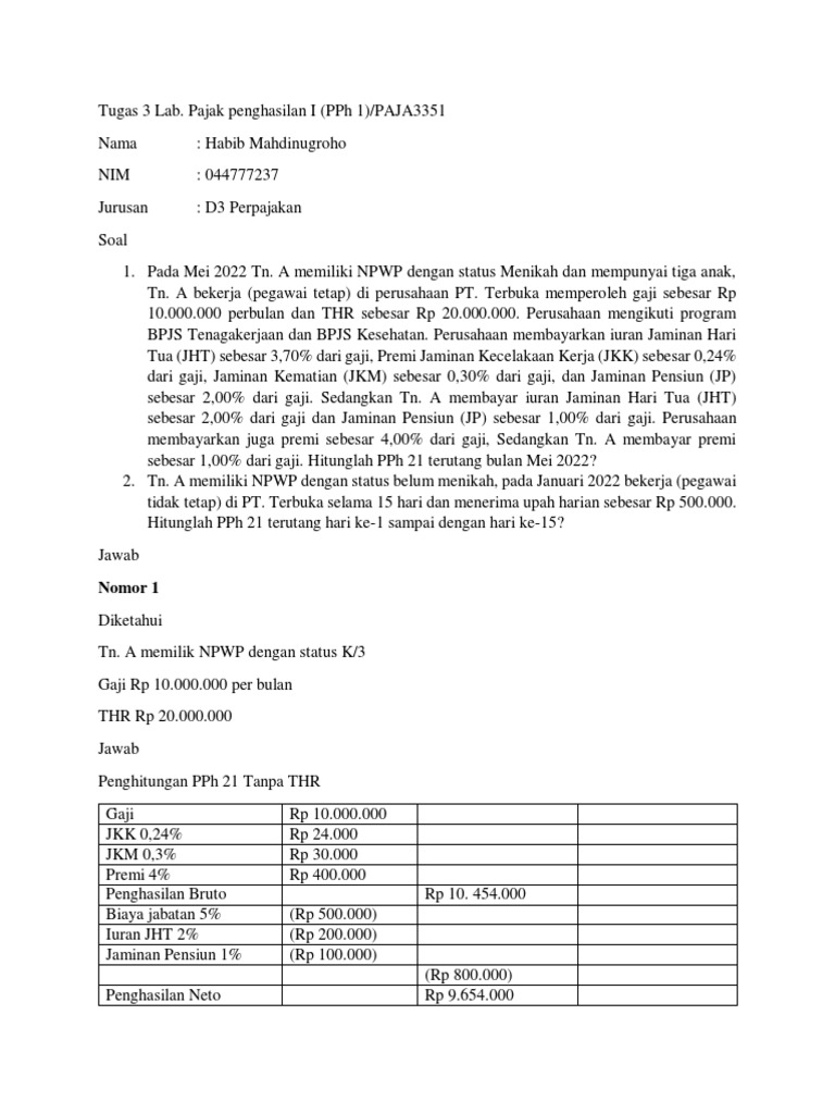 Tugas 3 Lab PPH 1 | PDF