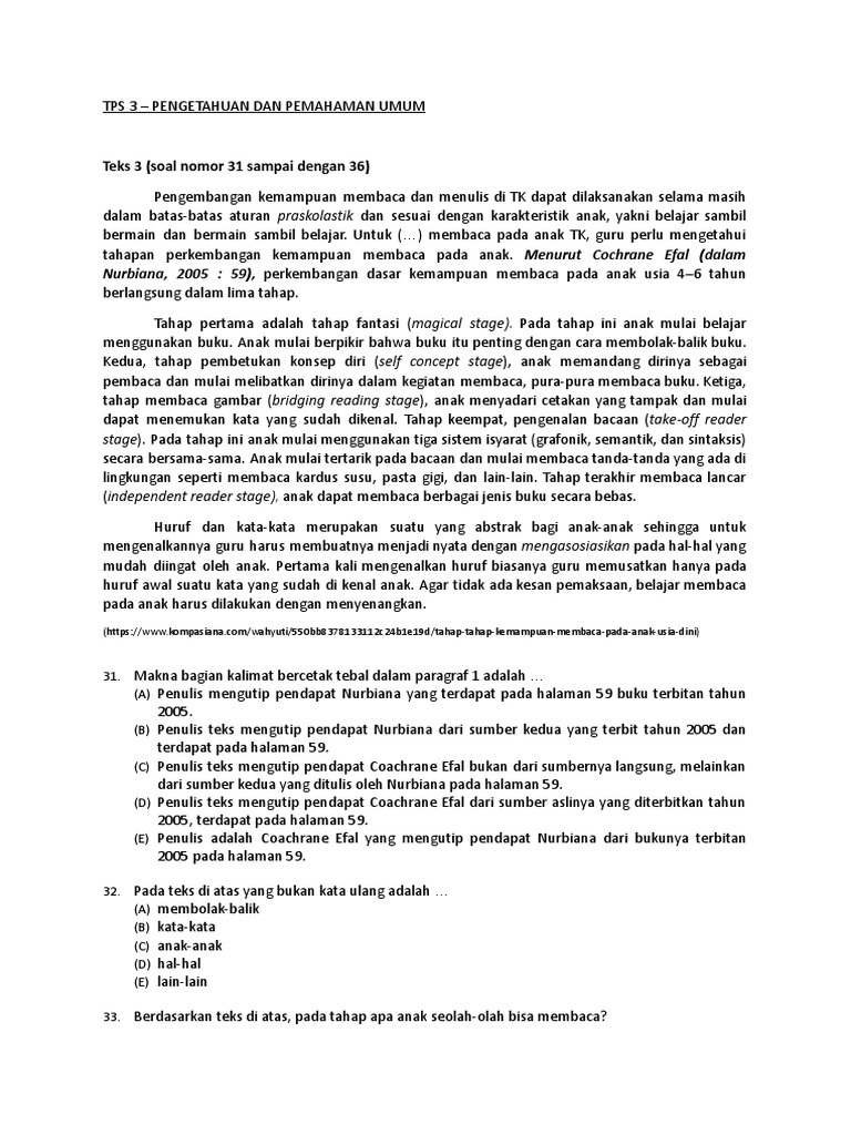 Latihan 3 Ppu PDF | PDF | Ilmu Sosial | Seni & Disiplin Bahasa