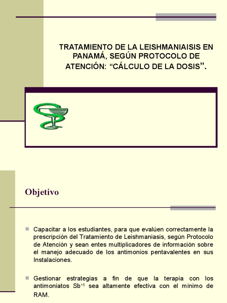 Dosis de Glucantime en Leishmaniasis | PDF | Inyección (medicina ...
