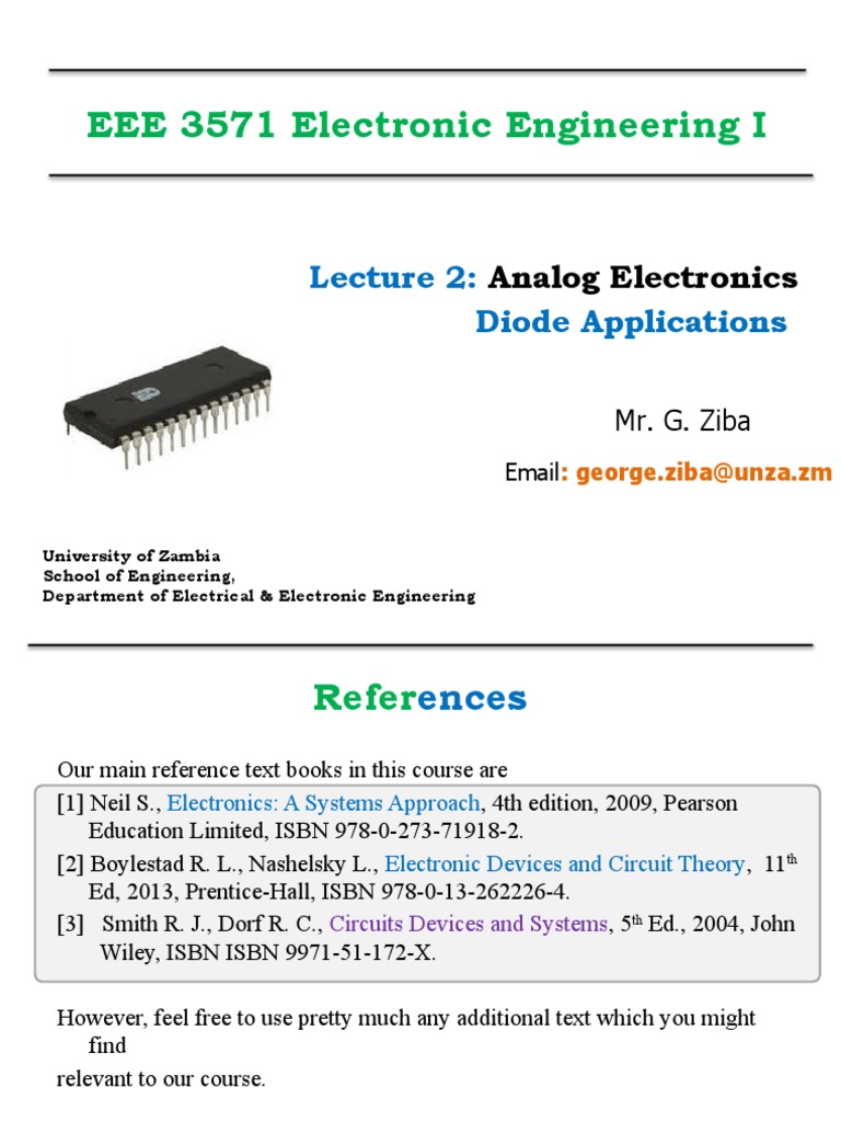 EEE 3571 Lecture 2 | PDF | Rectifier | Logic Gate