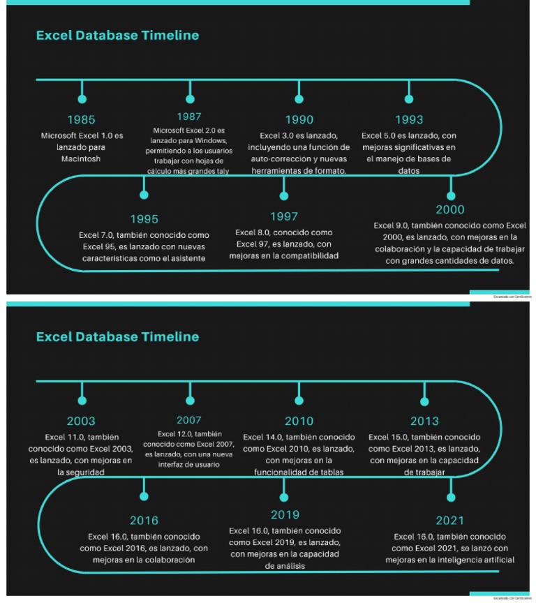 Excel Database Timeline | PDF