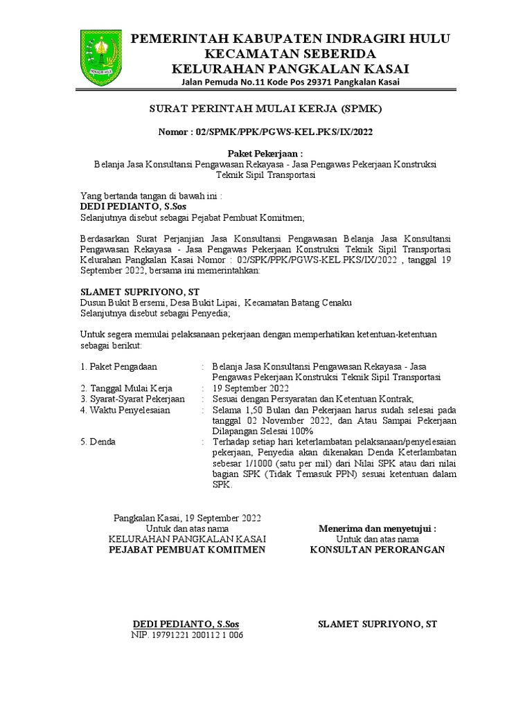 SPK & SPMK PGWS | PDF