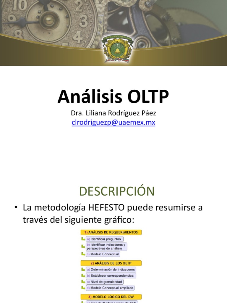 Análisis de OLTP en Data Warehouse | PDF | Base de datos relacional