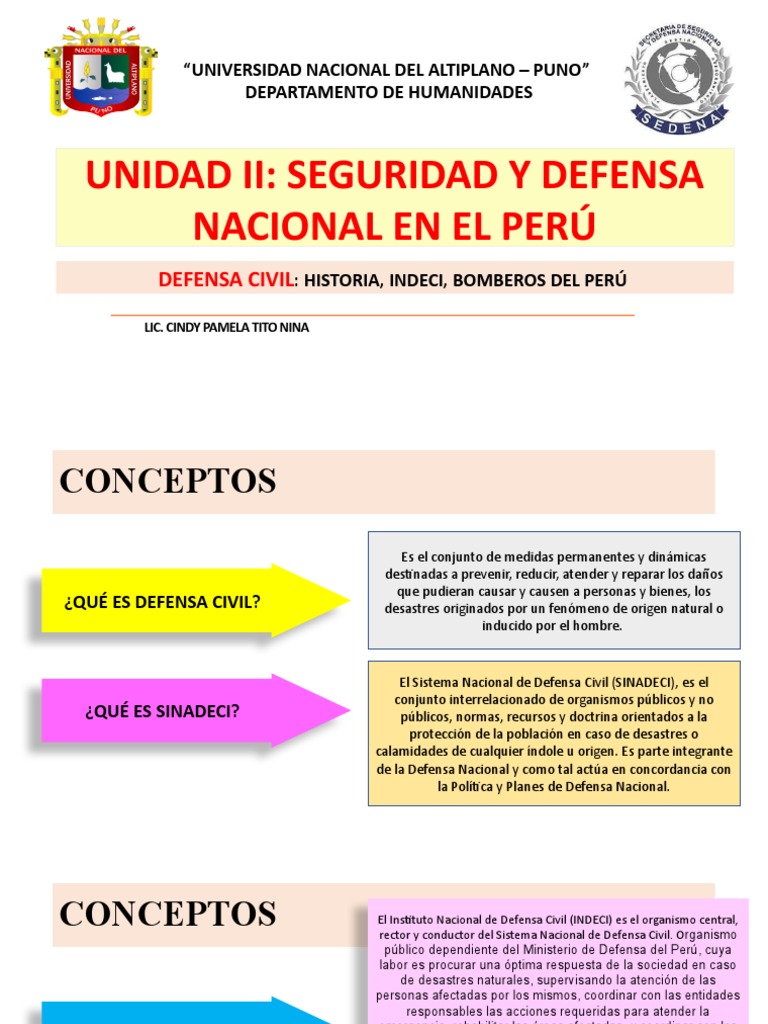 Defensa Civil Diapositivas | PDF | Defensa Civil | Perú