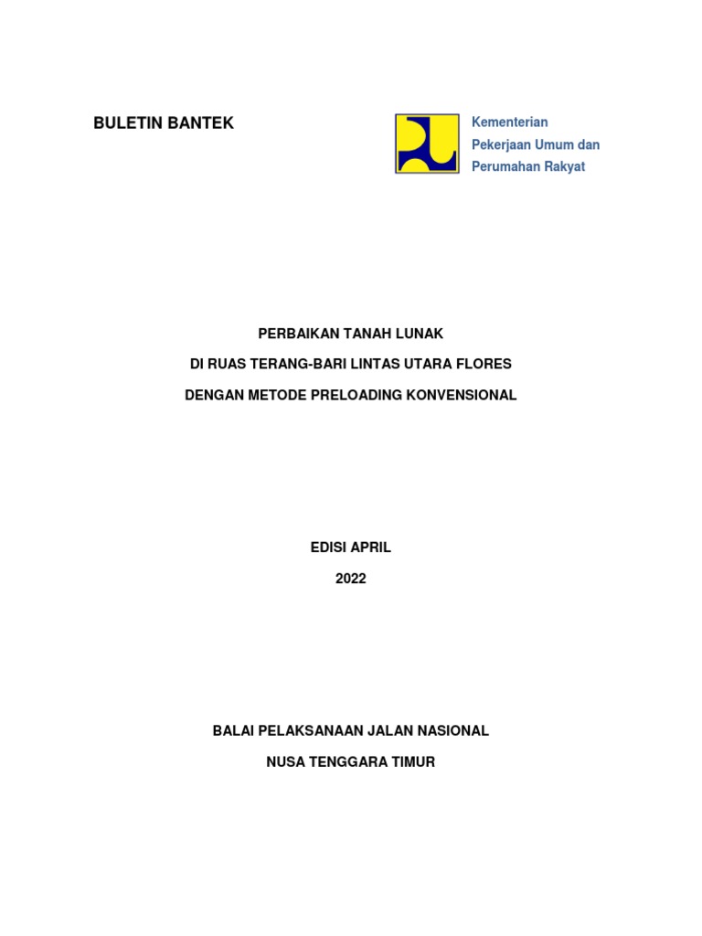 Perbaikan Tanah Lunak dengan Preloading | PDF | Sains & Matematika