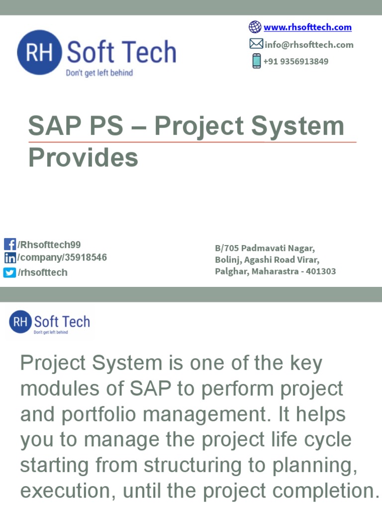 SAP PS Project System.9471211.powerpoint | PDF | Computers