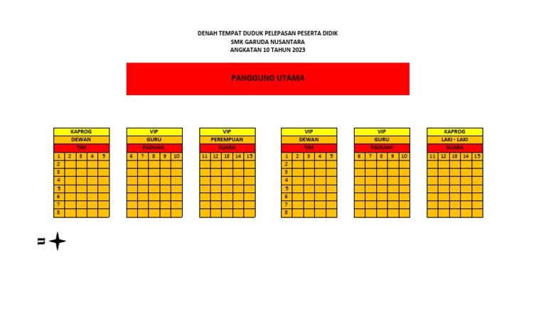 Denah Tempat Duduk Wisuda | PDF