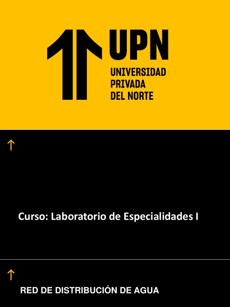 UPN Instalaciones Sanitarias Semana 3 2023 PDF | PDF | Agua | Red de ...