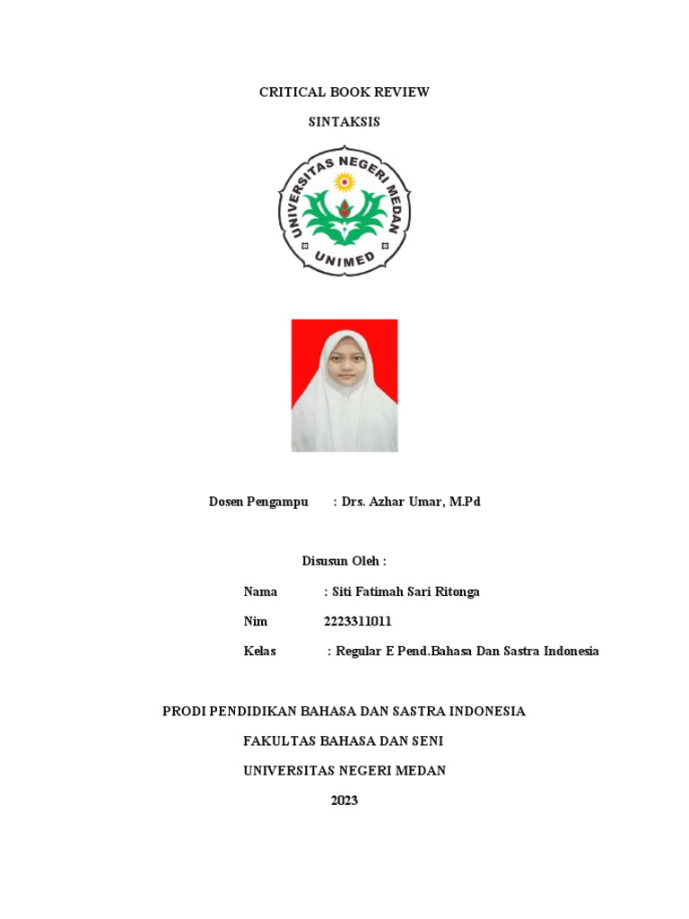CBR Sintaksis - Siti Fatimah Sari Ritonga | PDF