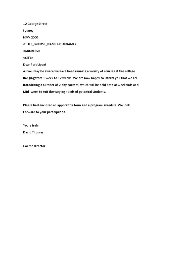 course letter.docx | PDF