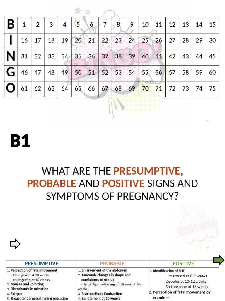 OB Bingo PDF | PDF | Childbirth | Birth Control