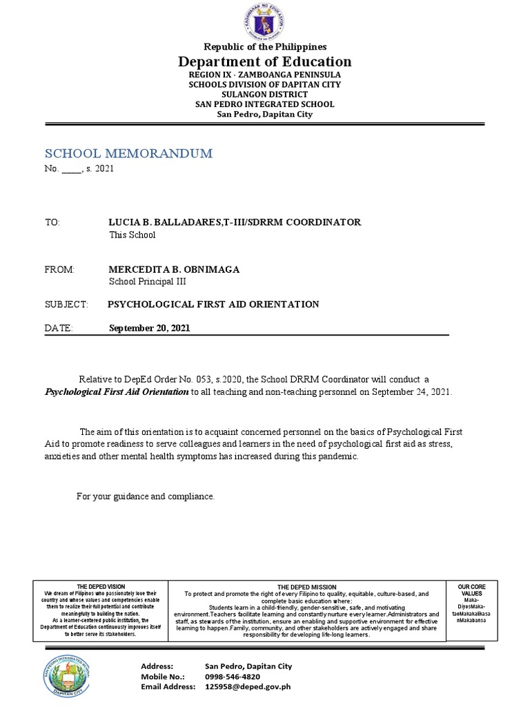 Memo First Aid | PDF | Learning | Behavior Modification