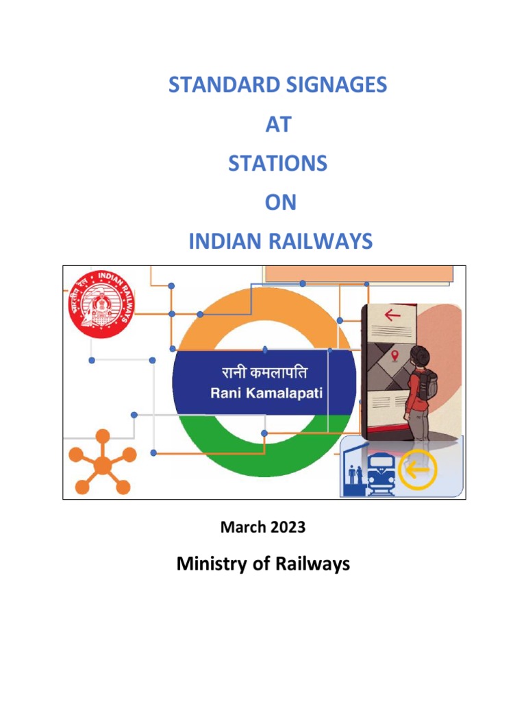 Standard Signages for Indian Railways | PDF | Typography | Page Layout