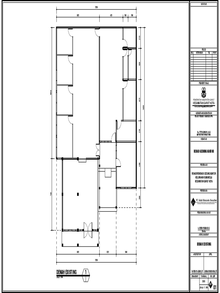 Denah Renovasi Gedung Kantor Garut | PDF