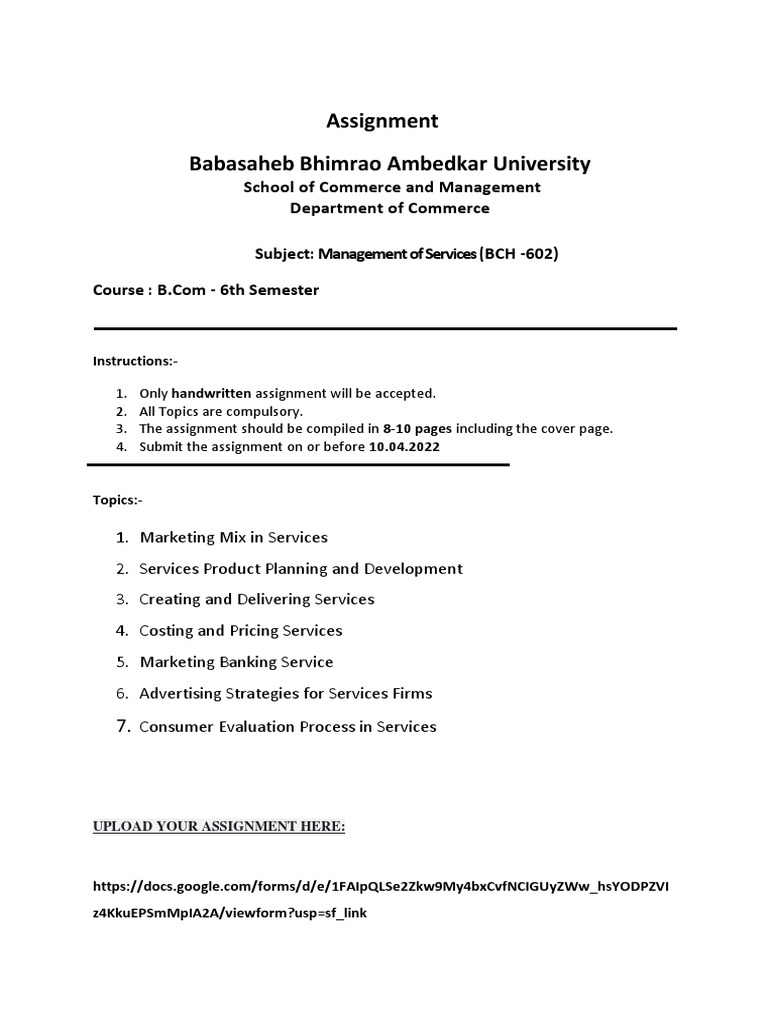 Assignment - MOS (BCH-602) BBAU PDF | PDF