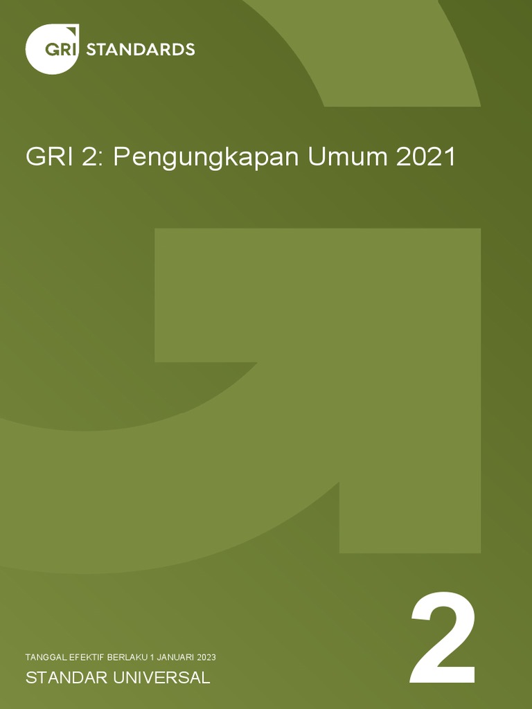 GRI 2 - Pengungkapan Umum 2021 - Indonesian | PDF | Bisnis