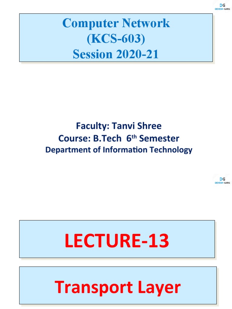 CN - Unit4.1 | Download Free PDF | Port (Computer Networking) | Transmission Control Protocol