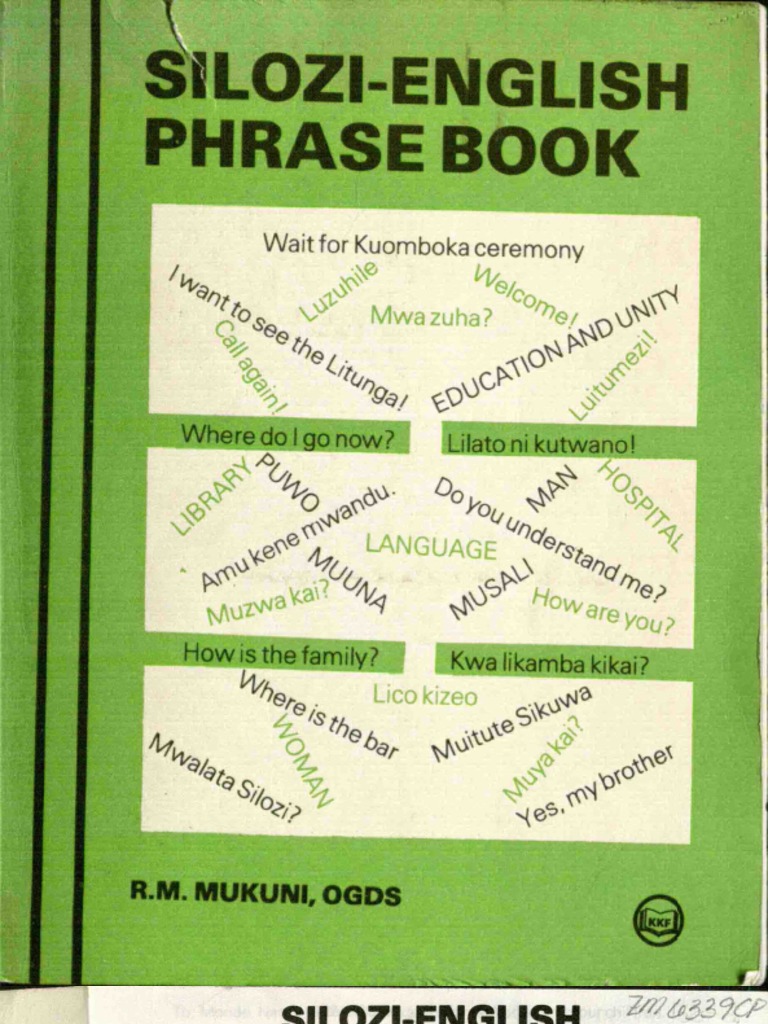 Silozi to English phrase book | PDF