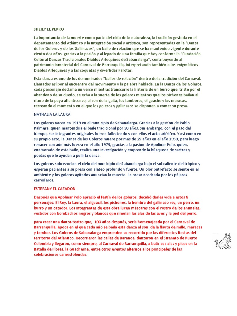 El Gallinazo | PDF | Carnaval