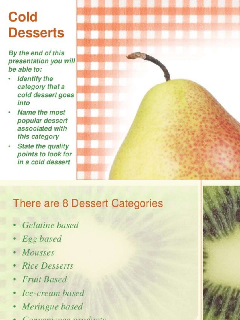 cold desserts.pptx | PDF