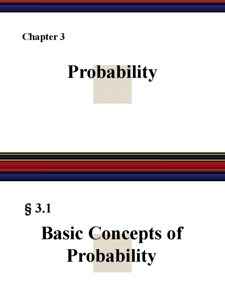 Probability PPT 2 | PDF | Probability | Mathematics