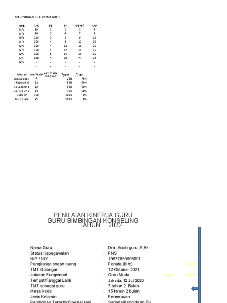 Instrumen PKG Guru BK | PDF