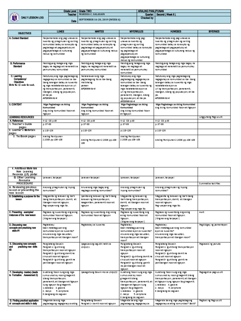 AP 2 DLL Q2 Week 6 | PDF
