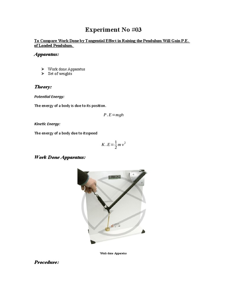 Experiment No 03 | PDF | Pendulum | Physical Sciences