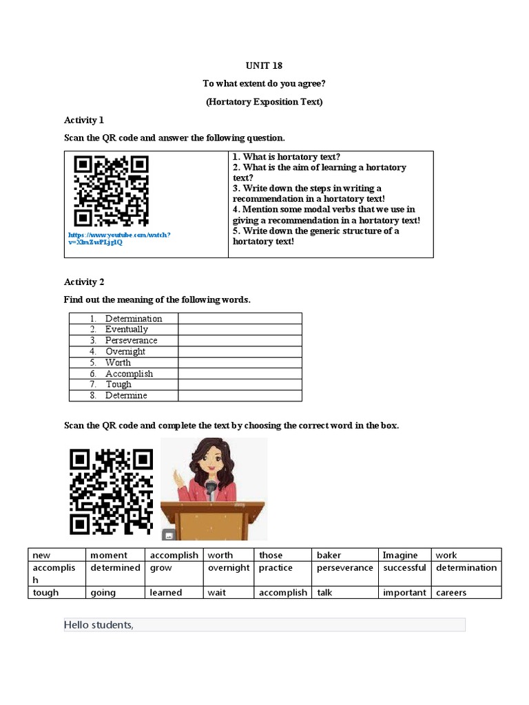 Soal Latihan Hortatory Text Kelas Xi | PDF | Social Media | Popular ...