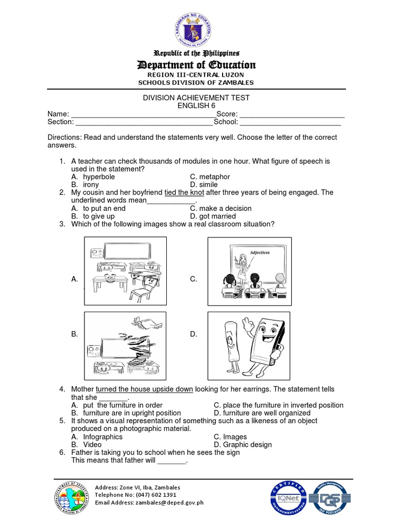 DAT English 6 Final PDF | PDF