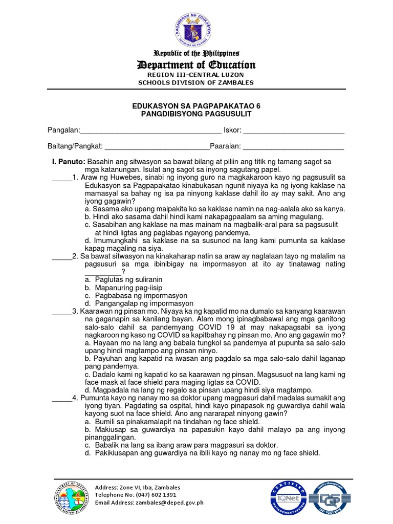 DAT ESP 6 Final | PDF