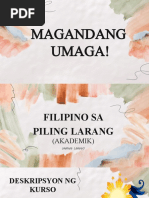 M2 Filipino Sa Piling Larang Akademiks MODYUL 2 GR 12 ABSTRAK | PDF