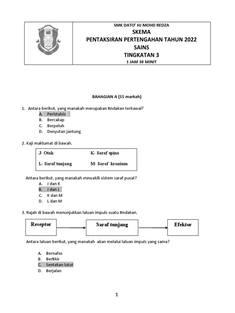 Skema PPT Sains T3 2022 Terkini | PDF