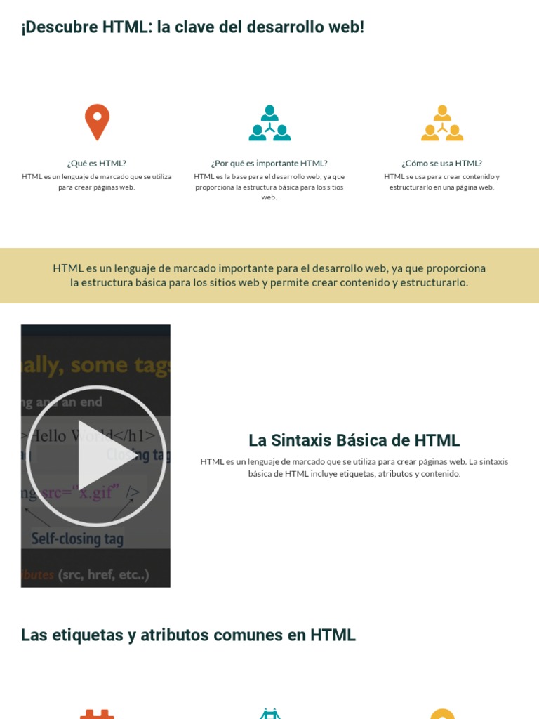 HTML, CSS y JavaScript: Fundamentos Web | PDF | HTML | Página web