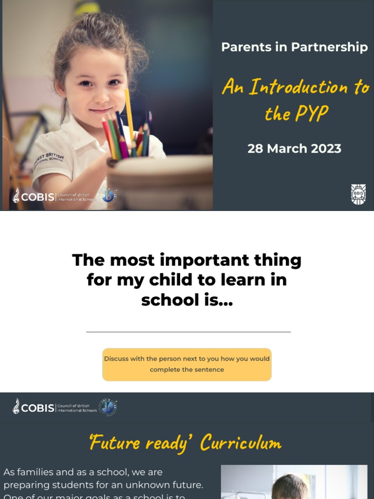 An Introduction To PYP | PDF | Learning | Teachers