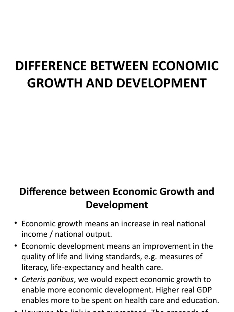Economic Development | PDF | Economic Growth | Consumption (Economics)