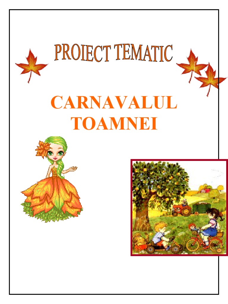 Proiect Tematic Toamna | PDF