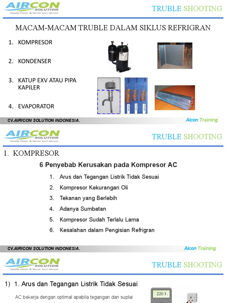 Panduan Troubleshooting AC Lengkap | PDF | Sains & Matematika | Teknologi & Rekayasa