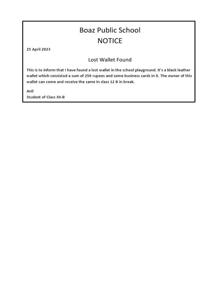 Notice | PDF